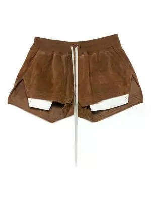 Rick Owens Drawstring Suede Shorts