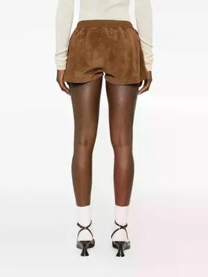 Rick Owens Drawstring Suede Shorts