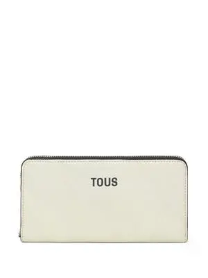 TOUS Zip-around Logo Wallet - White