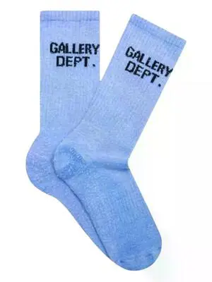 GALLERY DEPT. Logo-print Crew Socks - Blue