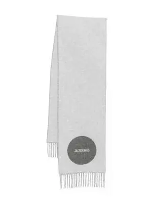 Jacquemus Virgin Wool Scarf - Grey