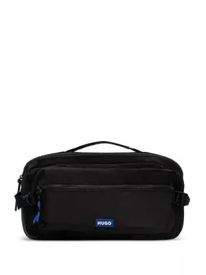 Hugo Logo-appliqué Belt Bag - Black