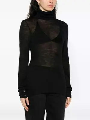 SEMICOUTURE High-neck Long-sleeve Top