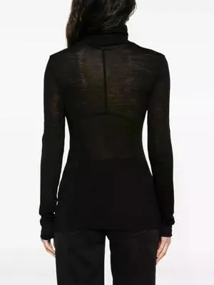 SEMICOUTURE High-neck Long-sleeve Top