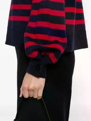SEMICOUTURE Striped Turtleneck Sweater