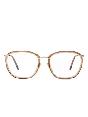 TOM FORD Geometric-frame Glasses - Brown