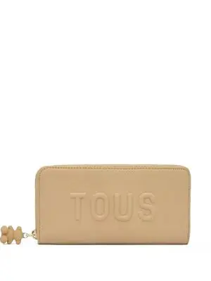 TOUS Logo-embossed Zip-around Wallet - Neutrals