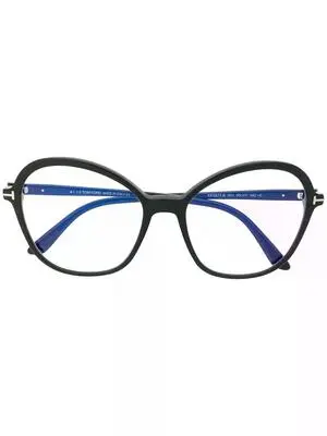 TOM FORD Oversized Square Frame Glasses - Black