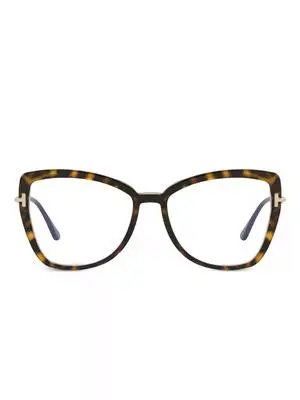 TOM FORD Butterfly Full-rim Eyeglasses - Brown