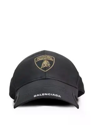 Balenciaga Automobili Lamborghini-shield Baseball Cap - Black