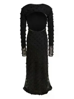 Sportmax Textured-knit Open-back Dress
