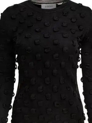 Sportmax Textured-knit Open-back Dress