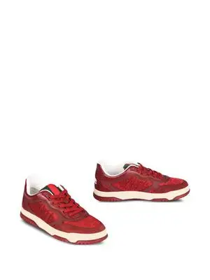 Gucci Re-web Panelled Sneakers - Red