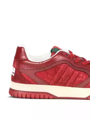 Gucci Re-web Panelled Sneakers - Red
