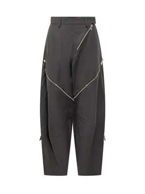 Attico The Attico Oversized Cargo Pants - Grey