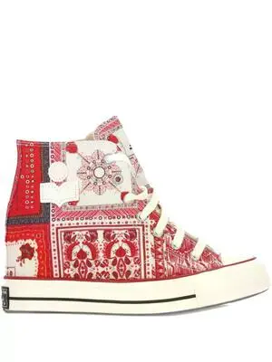 CONVERSE X Isabel Marant Chuck 70 Patchwork High-top Sneakers - Red