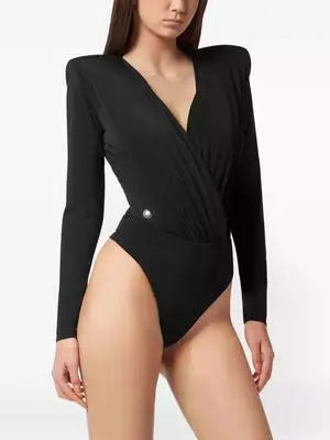 Philipp Plein Padded-shoulder Bodysuit