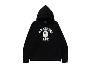 A BATHING APE Aurora College Pullover Hoodie - Black
