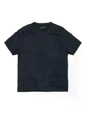 LES TIEN Pocket-detail Cotton T-shirt - Black