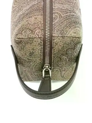 Etro Essential Paisley Jacquard Wash Bag - Brown