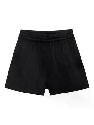 ANINE BING Kam Elasticated-waist Shorts - Black