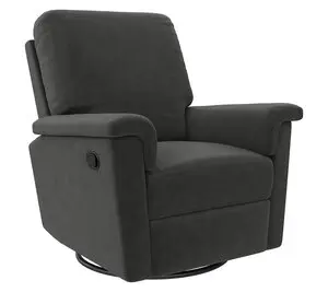 BABY RELAX Terrin 3-in-1 Gliding Swivel Nursery Recliner Black - One-color