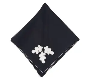 VALERIE PARR HILL Nordic Joy Onyx Napkin Set Of 4 Valerie - One-color