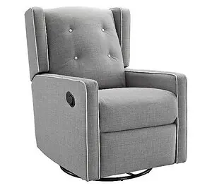 BABY RELAX Mikayla 4-in-1 Swivel Glider Rocker Recline Ltgray - One-color