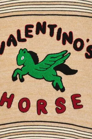 Valentino Garavani Horse Graphic Sweater - Beige
