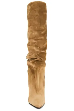 Khaite Andee Over-the-knee Slouchy Boots - Taupe