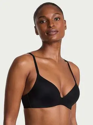 Victoria's Secret Body Victoria Flexfactor Lightly Lined Plunge Demi Bra - Black