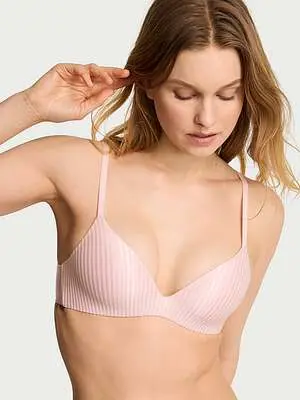 Victoria's Secret Body Victoria Flexfactor Lightly Lined Plunge Demi Bra - Pink