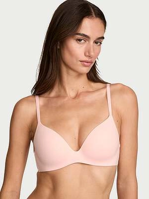 Victoria's Secret Body Victoria Flexfactor Lightly Lined Plunge Demi Bra - Pink