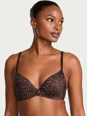 Victoria's Secret Body Victoria Flexfactor Lightly Lined Plunge Demi Bra - Print