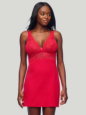 Victoria's Secret Cosabella Carmela Plunge Chemise - Red