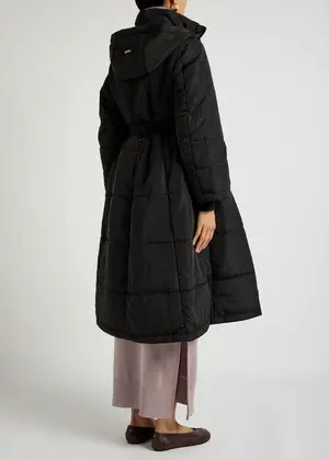 High Scuttle Hooded Quilted Shell Parka