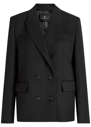 ANINE BING Evalyn Wool-blend Blazer