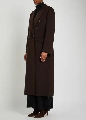 Victoria Beckham Double-breasted Wool And Cashmere-blend Coat