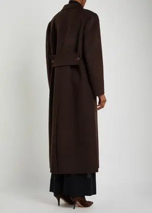 Victoria Beckham Double-breasted Wool And Cashmere-blend Coat
