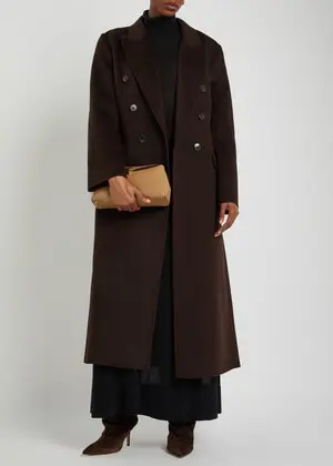 Victoria Beckham Double-breasted Wool And Cashmere-blend Coat