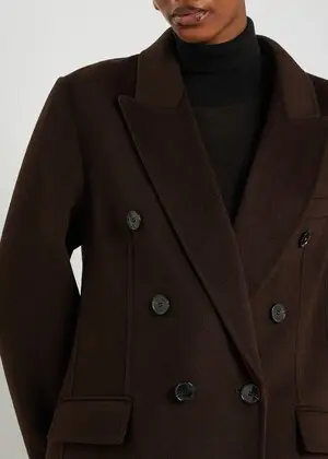 Victoria Beckham Double-breasted Wool And Cashmere-blend Coat