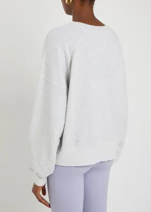 American Vintage Atubay Stretch-cotton Sweatshirt - Light Grey