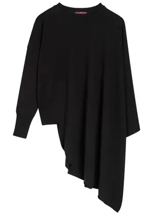 High Asymmetric Wool-blend Jumper