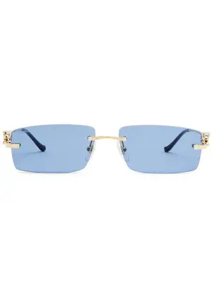 CARTIER Signature C De Rectangle-frame Sunglasses