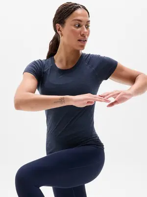 Athleta Seamless Tee - Eclipse Space Dye