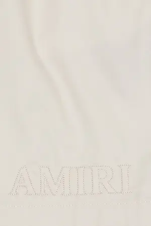 Amiri Tonal Logo Lightweight Twill Shorts