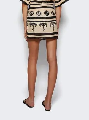 Johanna Ortiz Roots Wrap Mini Skirt - Multi