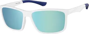 Zenni Sunglasses With Plastic Full Rim Frame - White