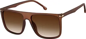 Zenni Oval Full Rim Sunglasses Brown