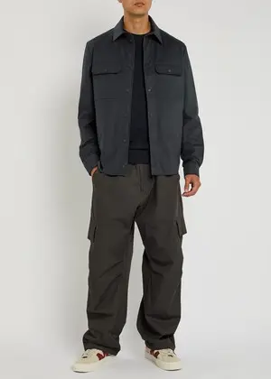 Moncler Cotton Overshirt - Navy